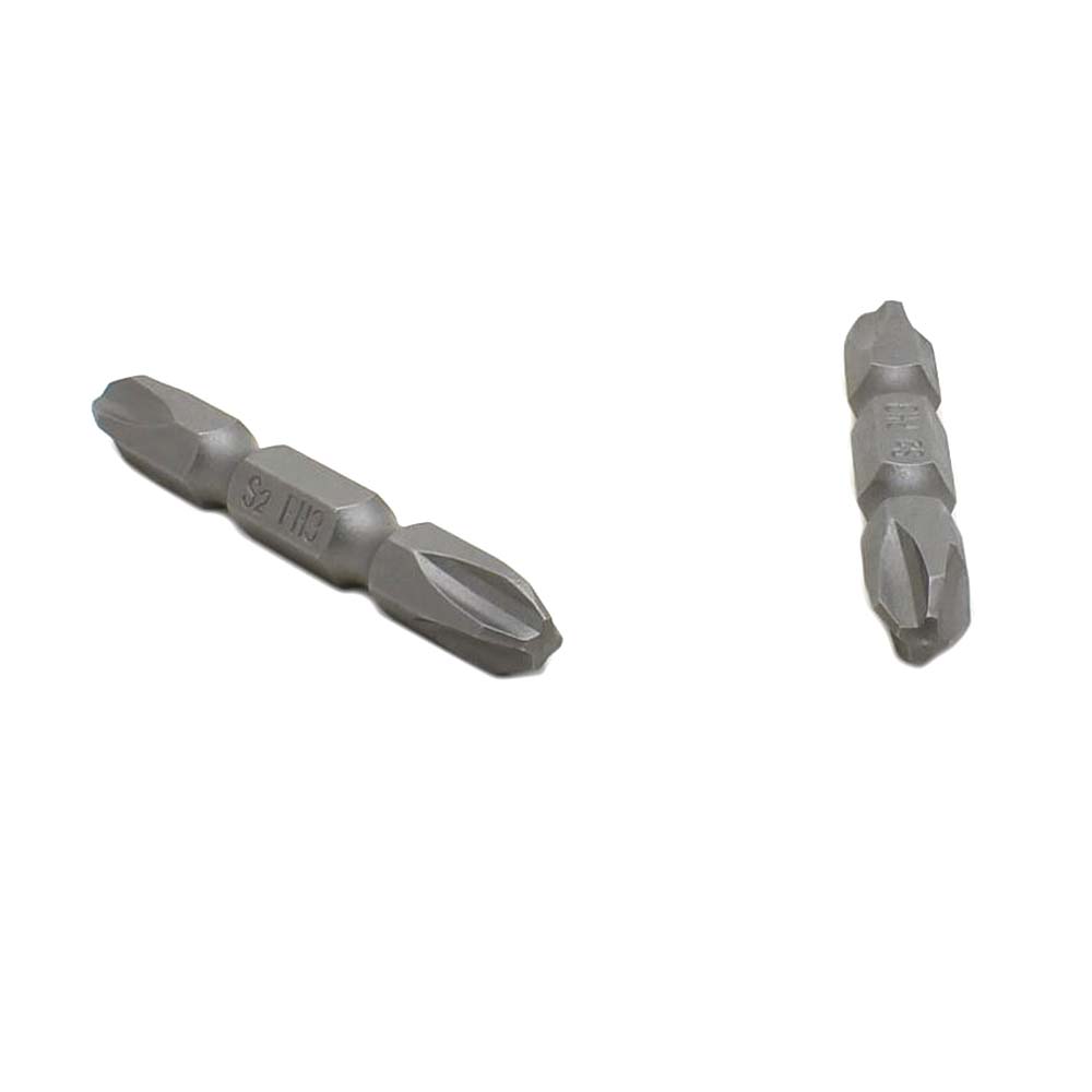 SP203D-10PK 3# Phillips Double End Screwdriver Bits - 2 Inch Long - 10 ...
